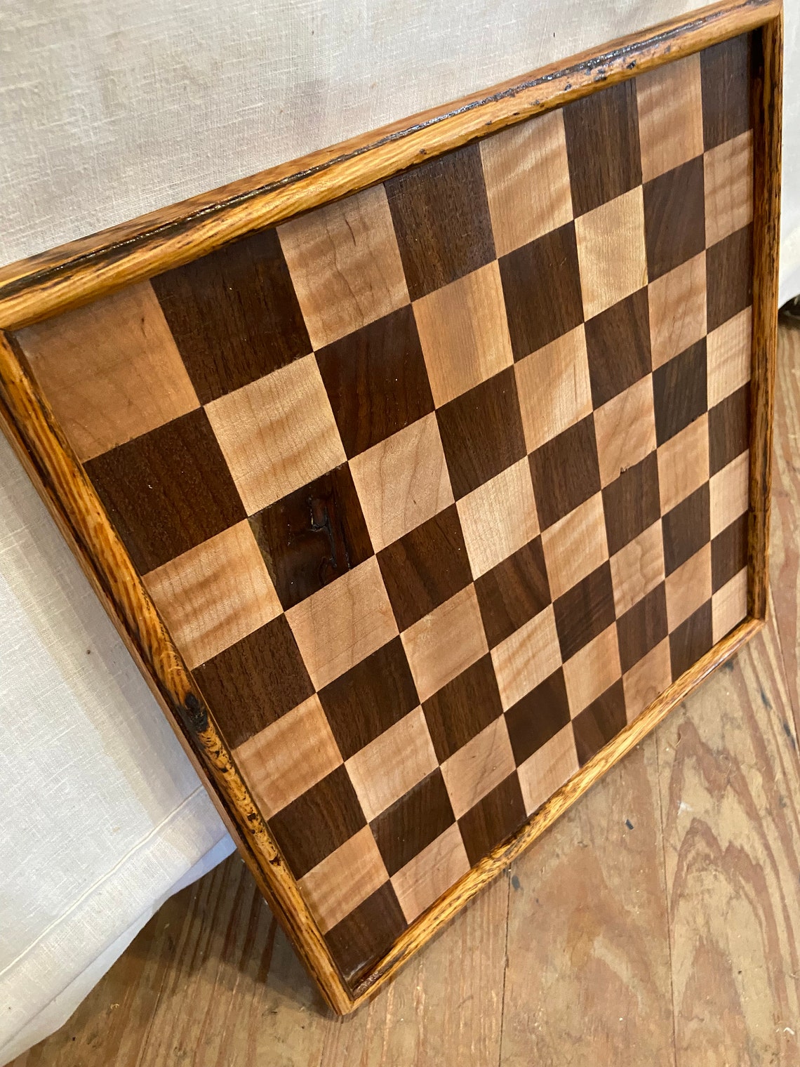 Homemade Reclaimed Wood Checkerboard - Etsy
