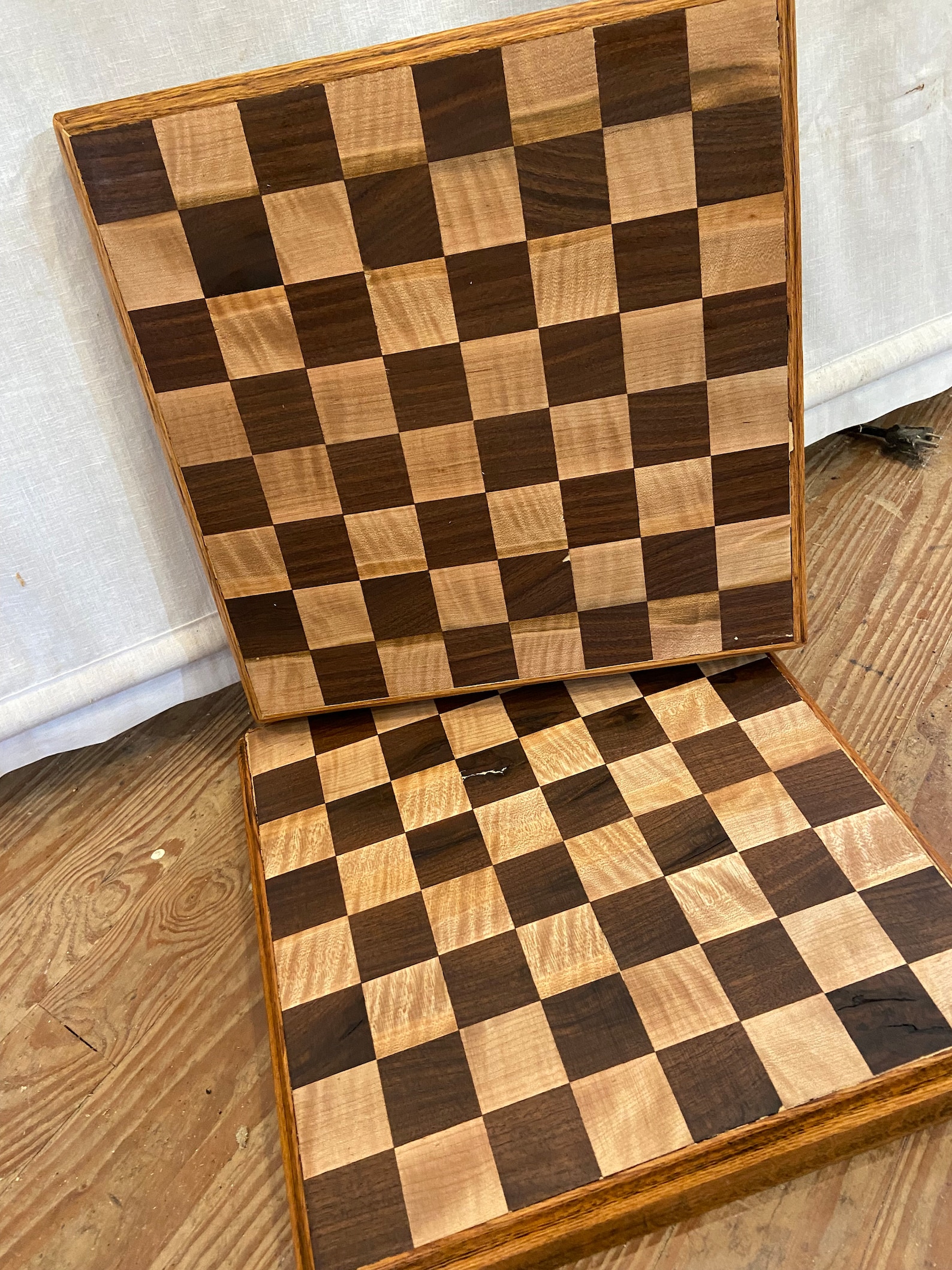 Homemade Reclaimed Wood Checkerboard - Etsy