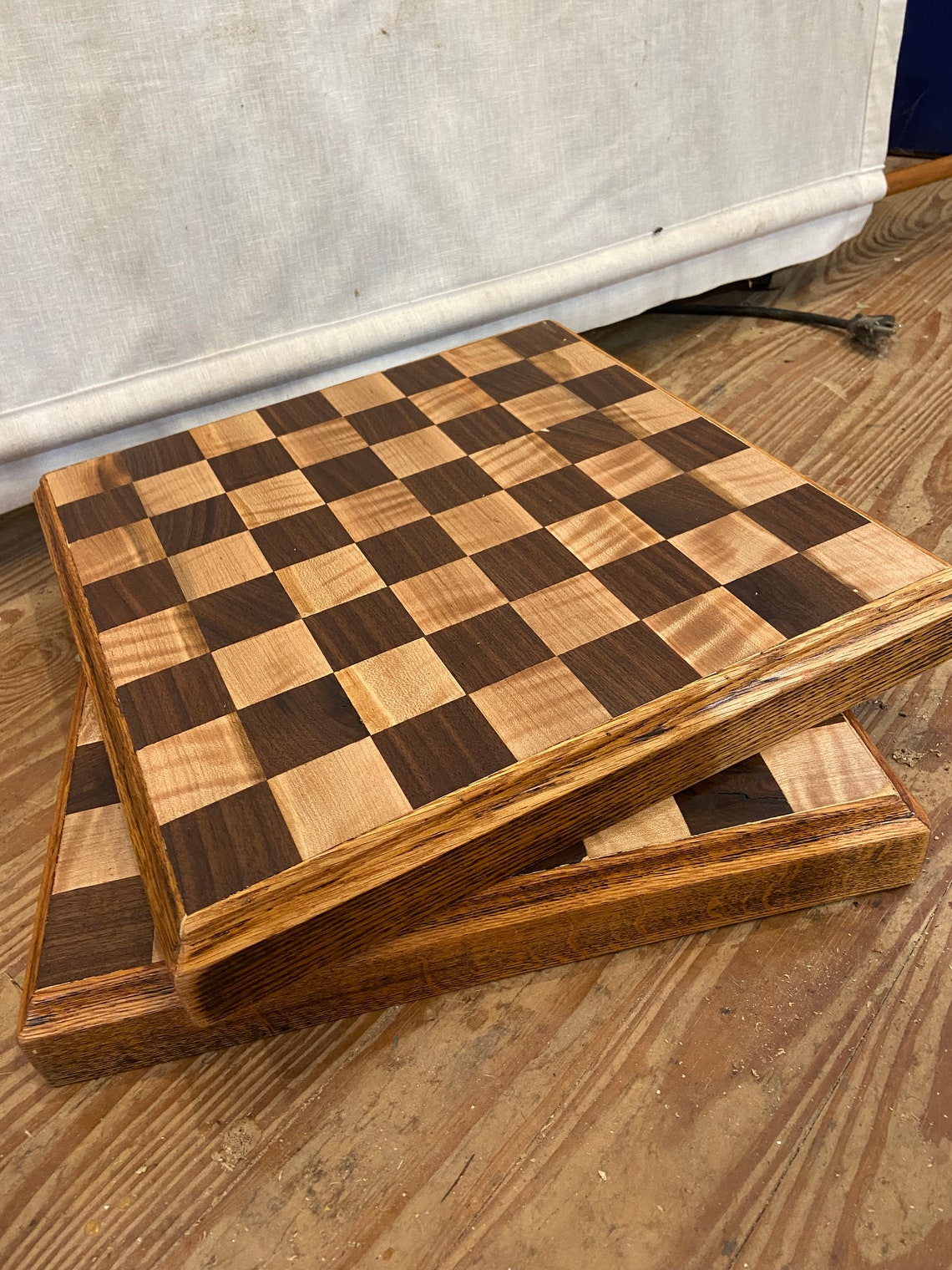 Homemade Reclaimed Wood Checkerboard - Etsy
