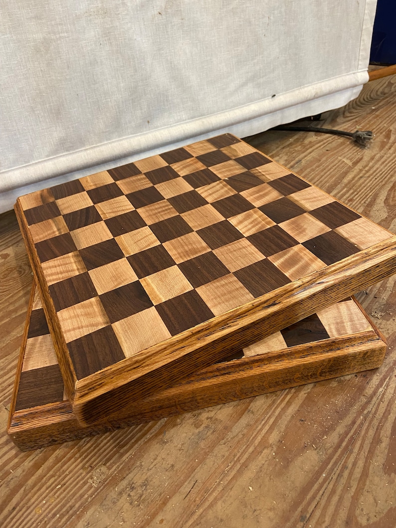 Homemade Reclaimed Wood Checkerboard - Etsy