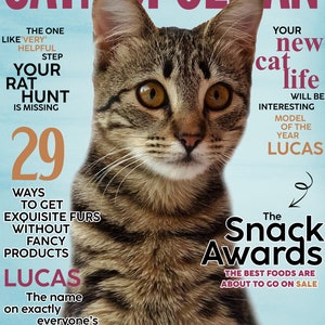 Personalized Cat Prints | Magazine Covers | Pet Portraits | Custom Pet ...