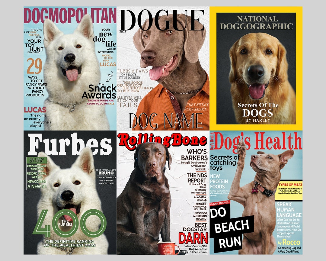 Personalized Dog Prints | Magazine Covers | Pet Portraits | Custom Pet ...