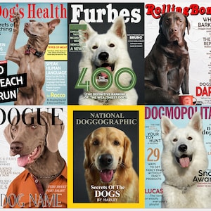 Personalized Dog Prints | Magazine Covers | Pet Portraits | Custom Pet ...