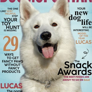 Personalized Dog Prints | Magazine Covers | Pet Portraits | Custom Pet ...