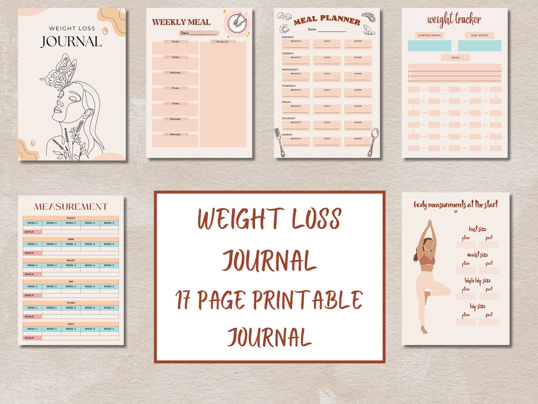 Printable Weight Loss Journal - Etsy