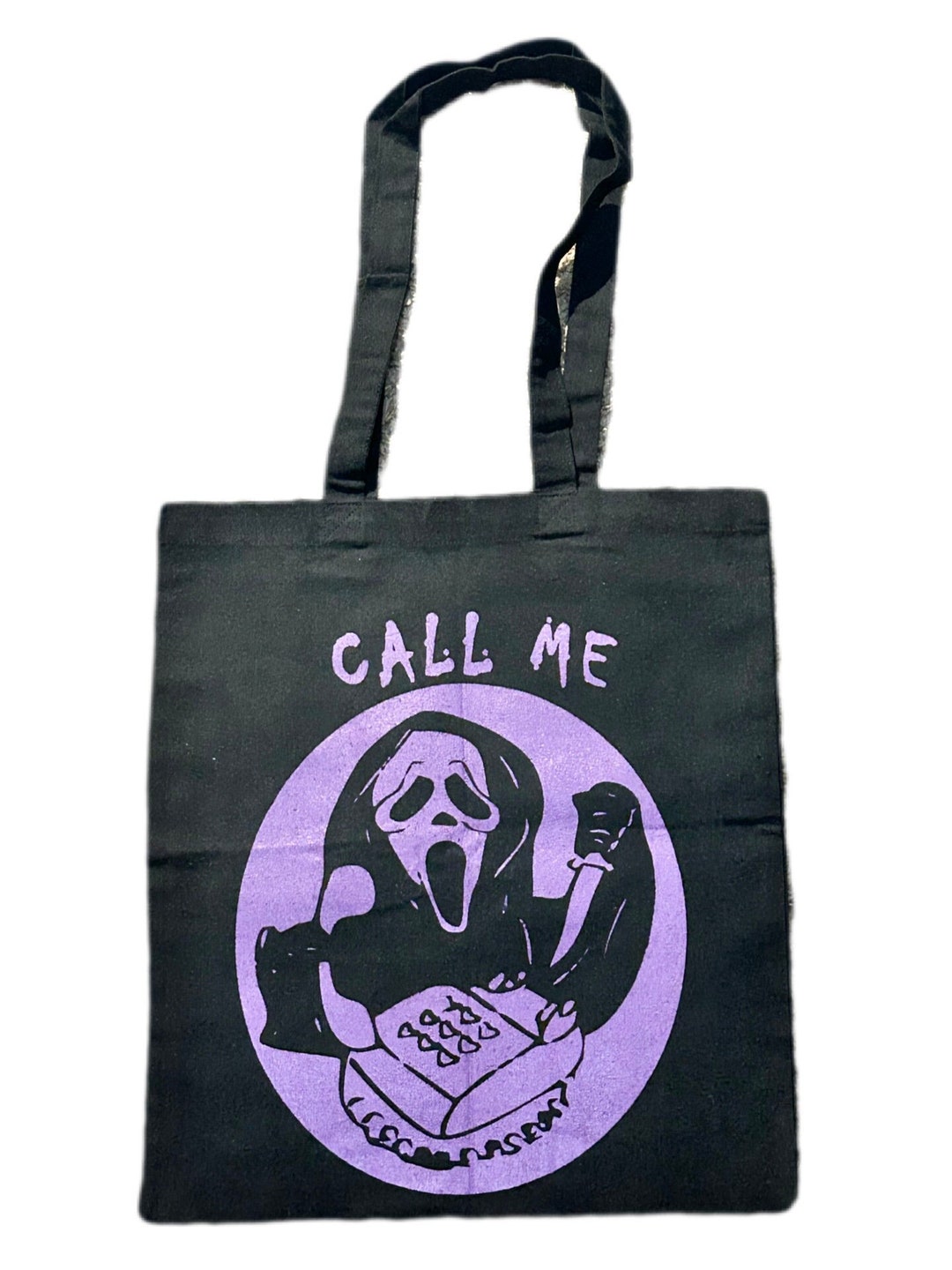 GHOSTFACE Scream Tote Bag Purple Reusable Bag Work Bag Travel - Etsy