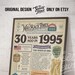 1995 30th Birthday Newspaper Poster, Funny 30th Birthday Sign, DIY ...