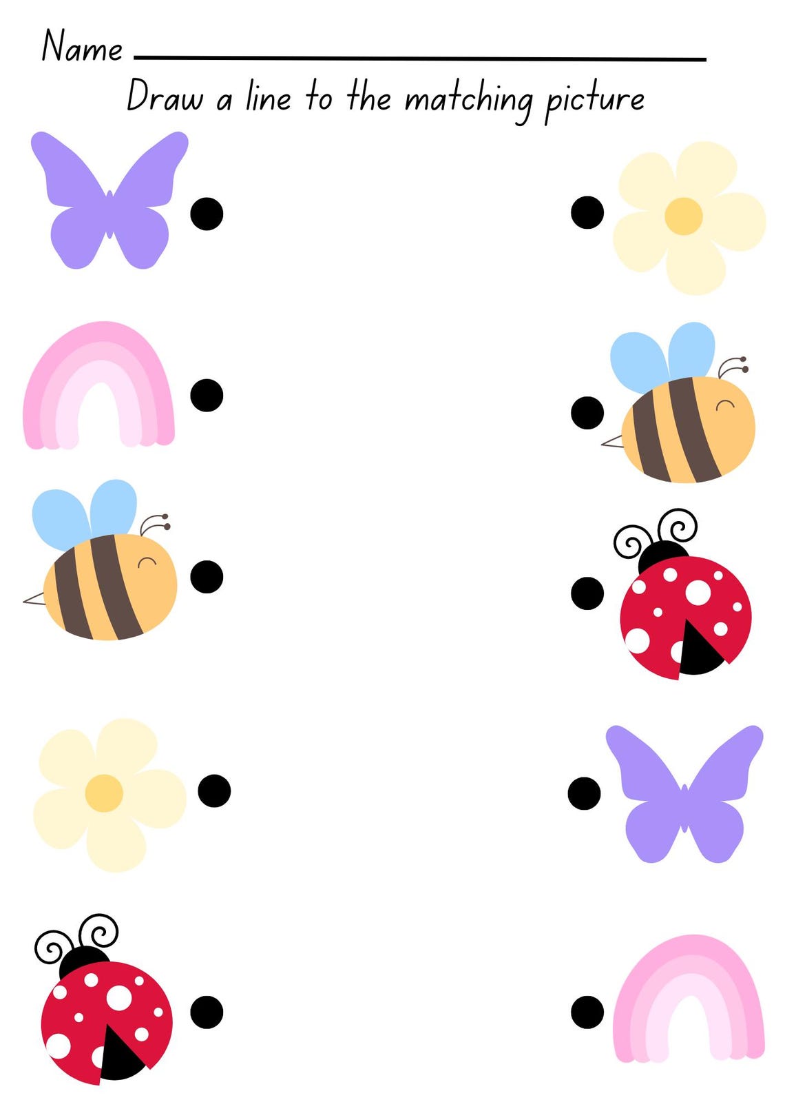 Matching Activity Bundle: Fine Motor Skills, Pre-k and Kindergarten ...