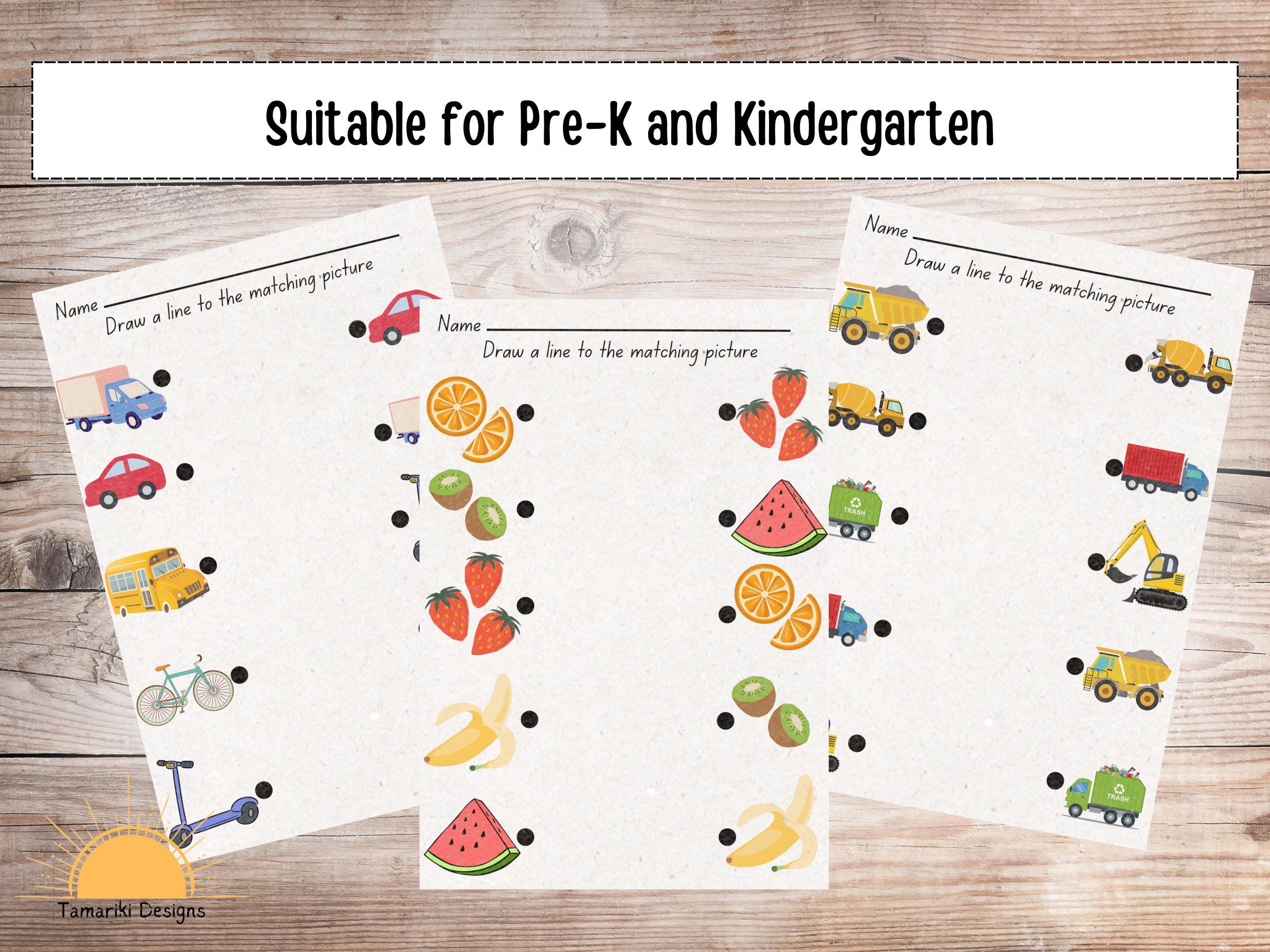 Matching Activity Bundle: Fine Motor Skills, Pre-k and Kindergarten ...