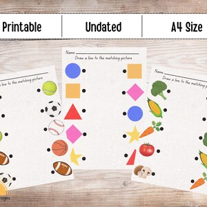 Matching Activity Bundle: Fine Motor Skills, Pre-k and Kindergarten ...