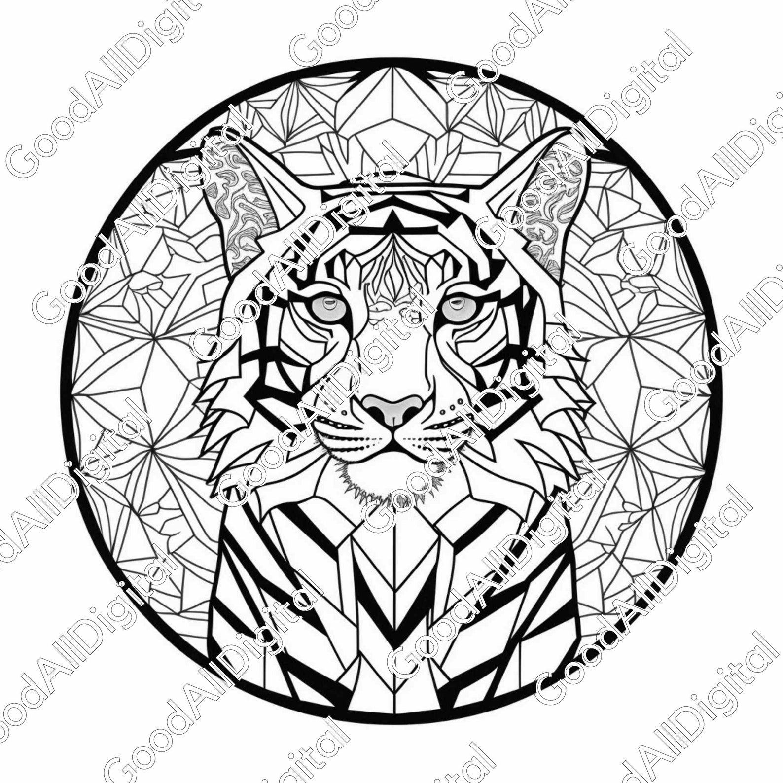 Tiger Coloring Book Pages for Tiger Enthusiasts for Kids - Etsy