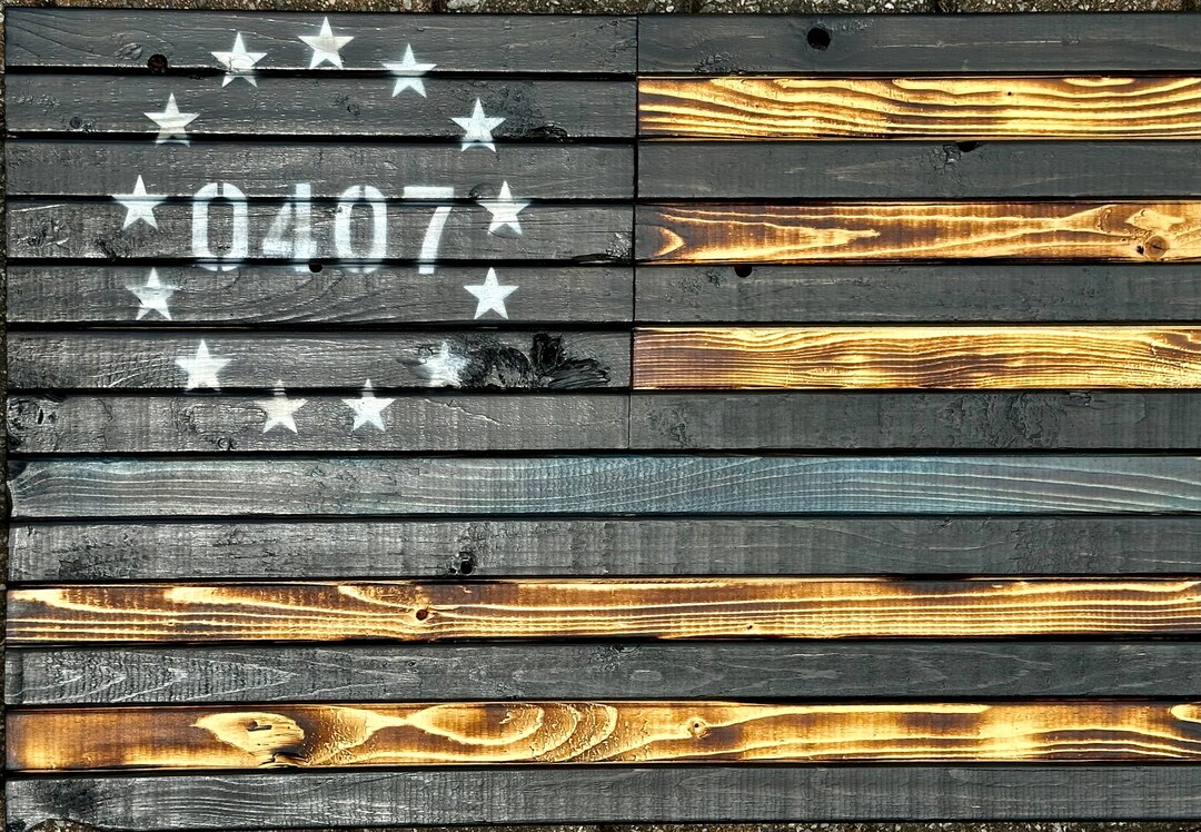 Police and Firefighter Badge Numbered Flags - Etsy