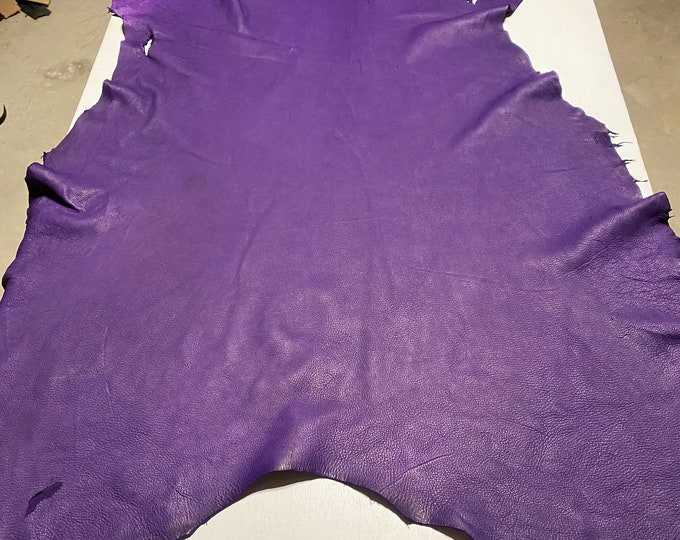 Deerskin Leather, Purple Color, 3oz Leather Soft and Supple. Buckskin ...