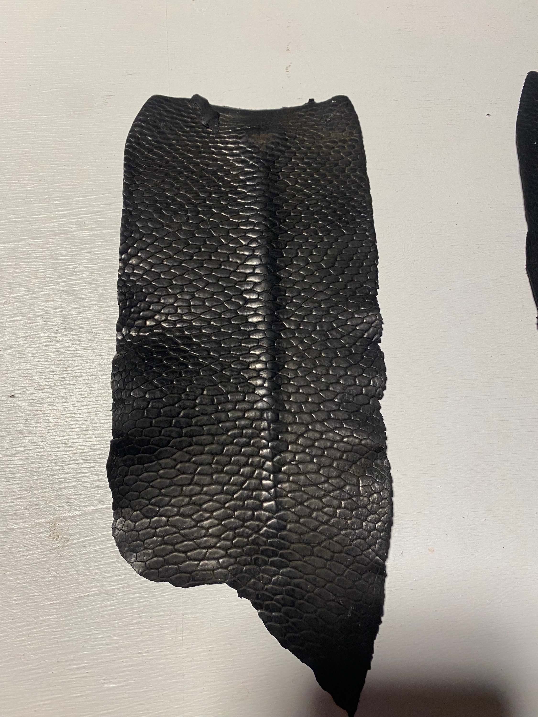 Beaver Tail Leather. Black Color. Great for Small Crafts and Projects ...