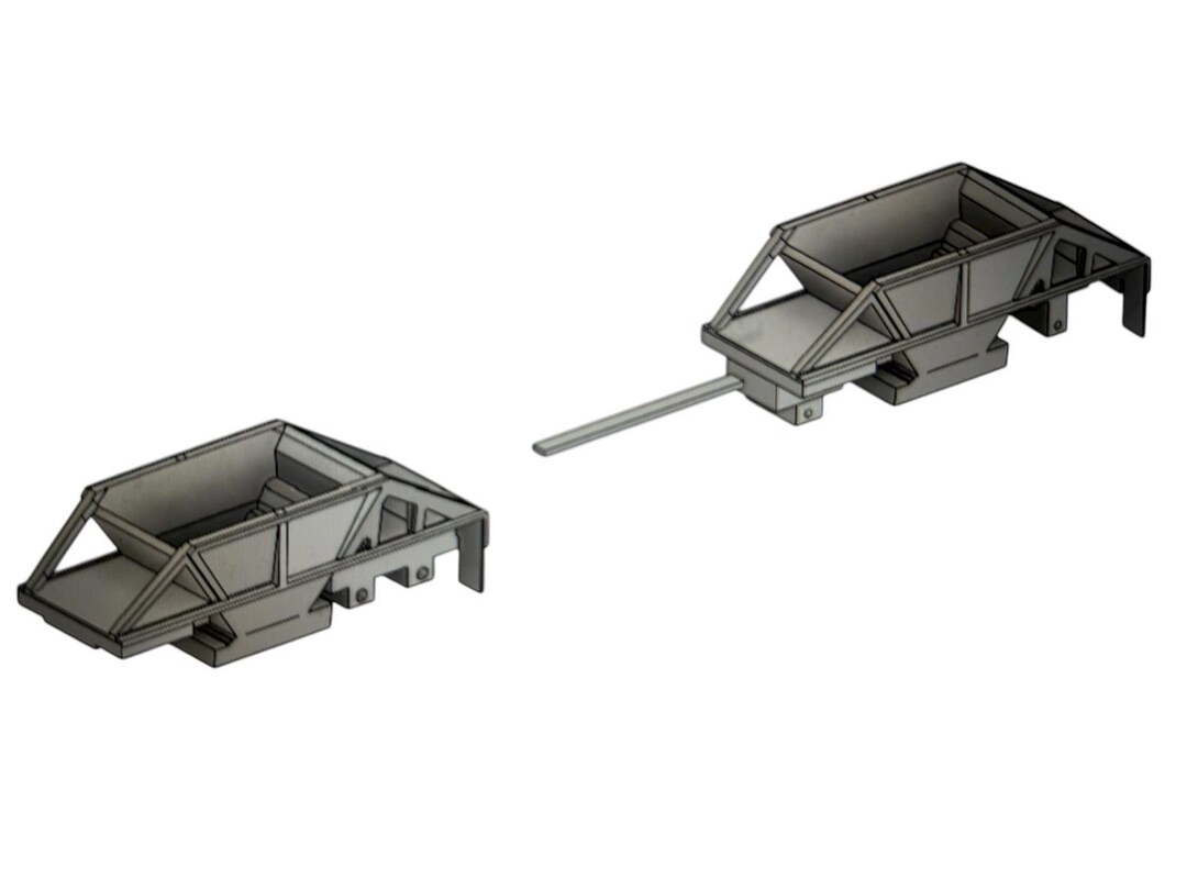 1/14 Scale Double Bottom Dump Trailers - Etsy