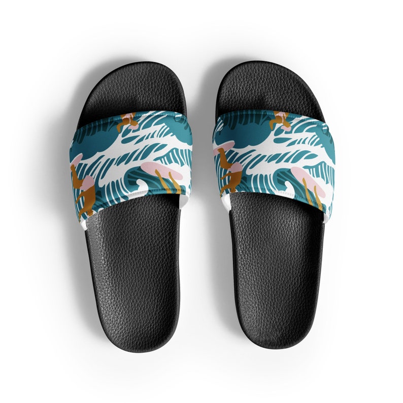 Men's Holiday Slides: Beach Wear With Surfer Design - Etsy