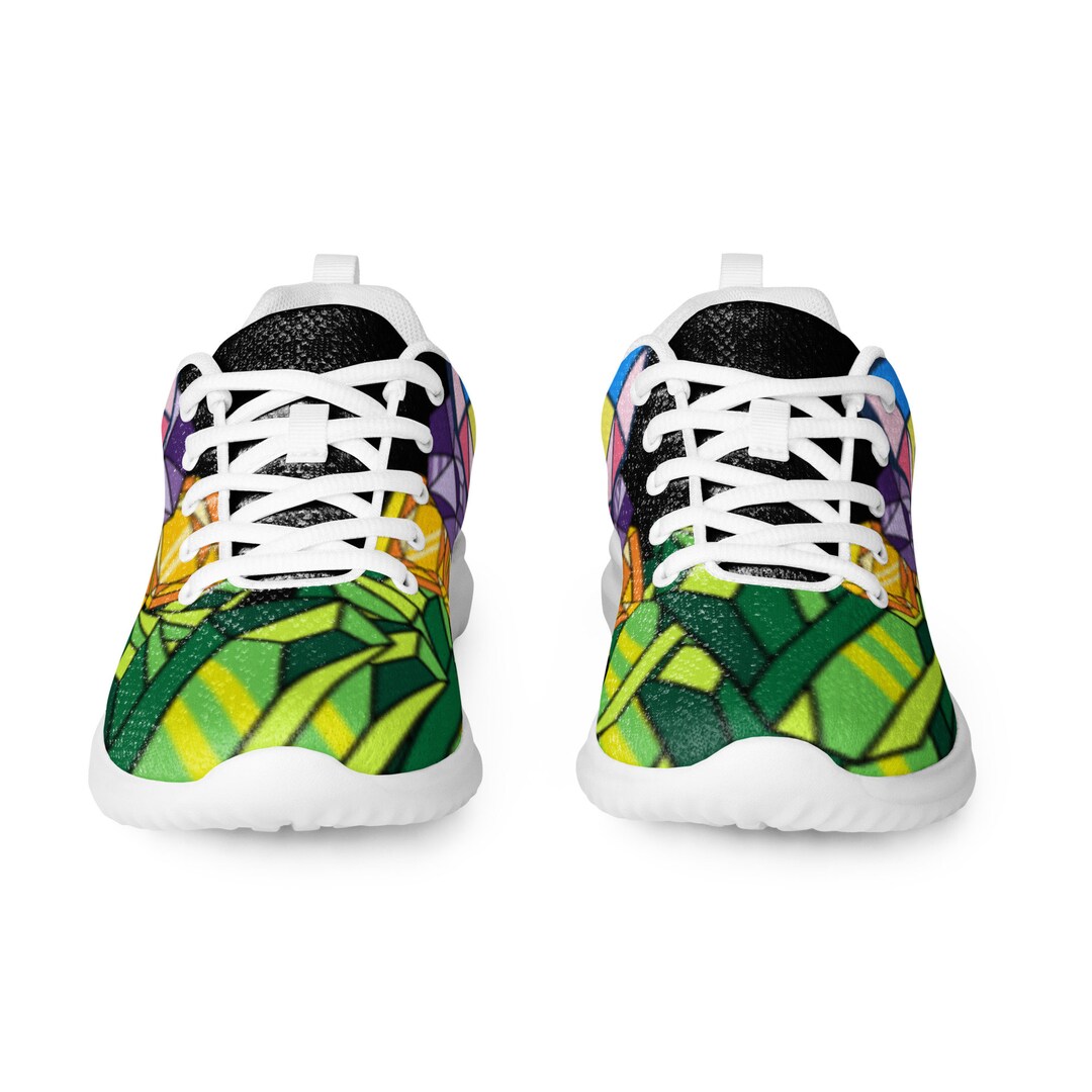Stained Glass Sneakers Men's Athletic Shoes, Fashionistas Essential ...