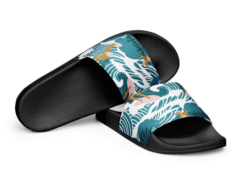 Men's Holiday Slides: Beach Wear With Surfer Design - Etsy