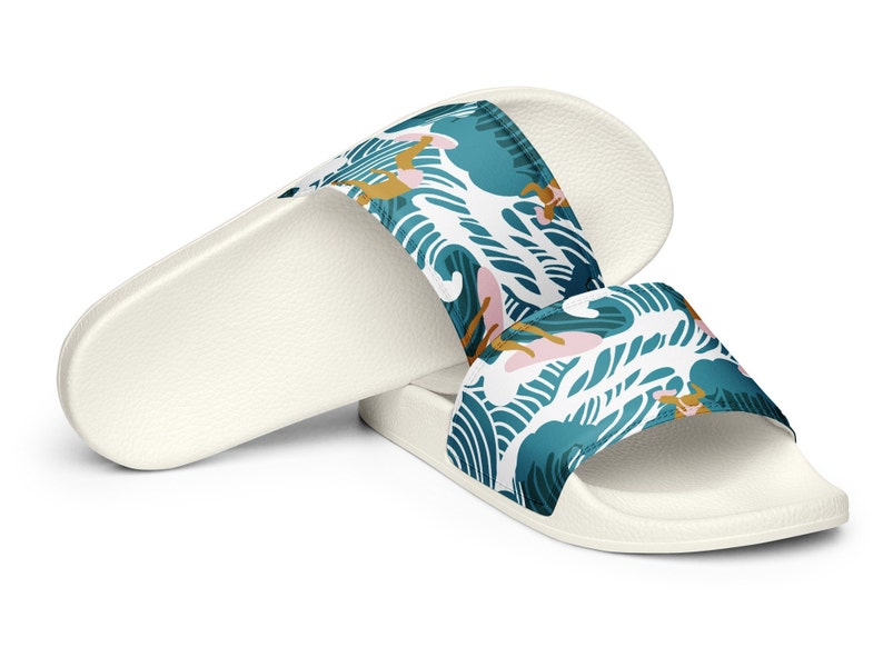 Men's Holiday Slides: Beach Wear With Surfer Design - Etsy