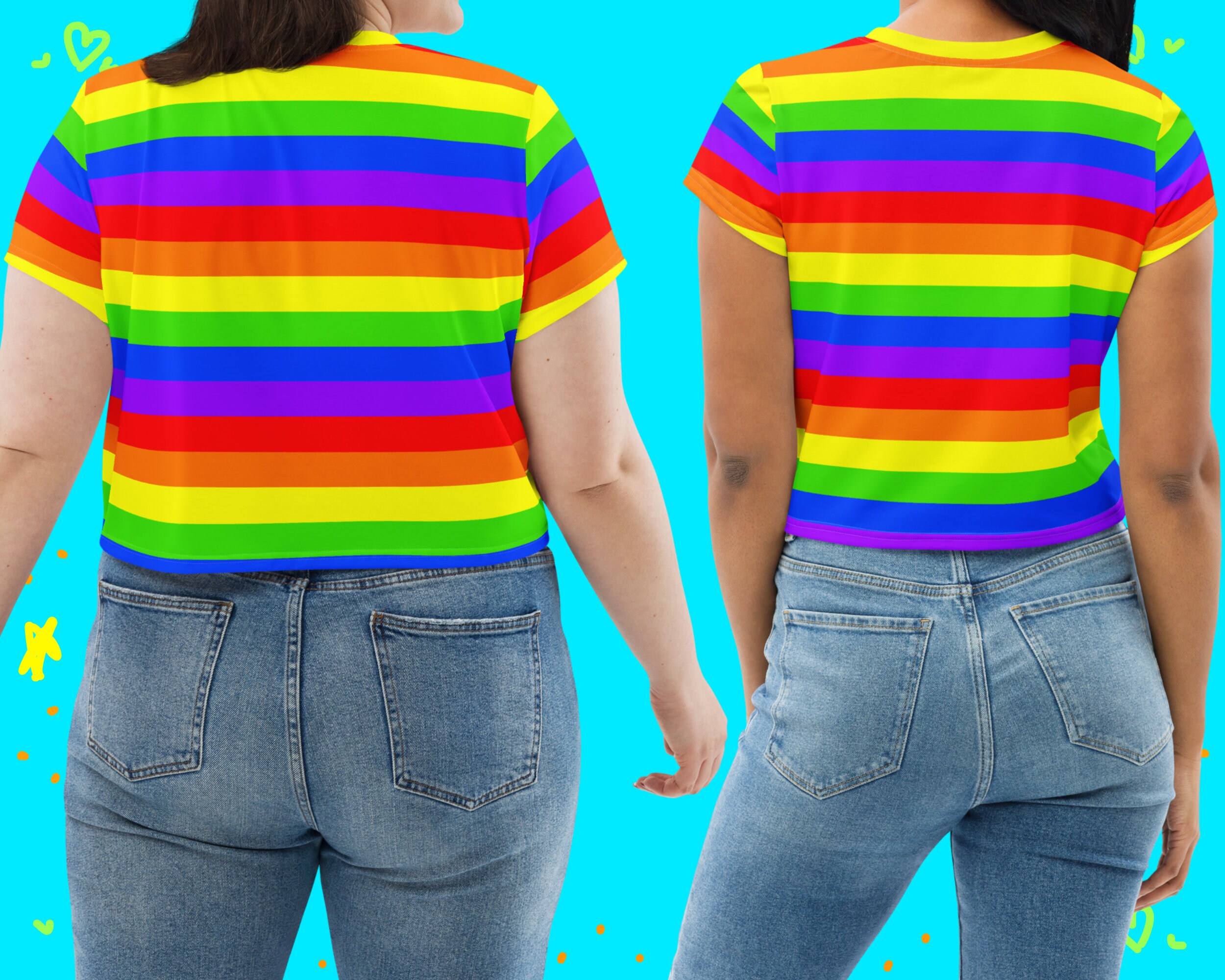 Rainbow Flower Clowncore Set // Skirt Set // Kidcore Aesthetic - Etsy