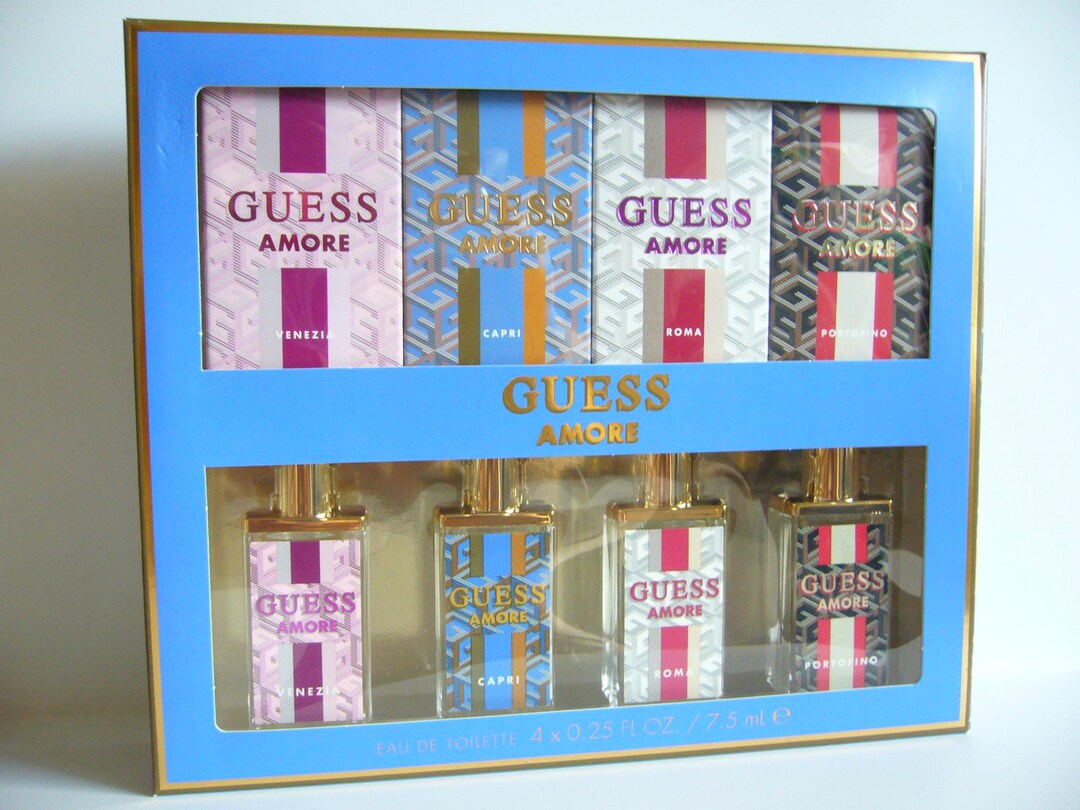 Collector's Perfume Miniature Guess Amore Venezia Capri Roma Portofino ...