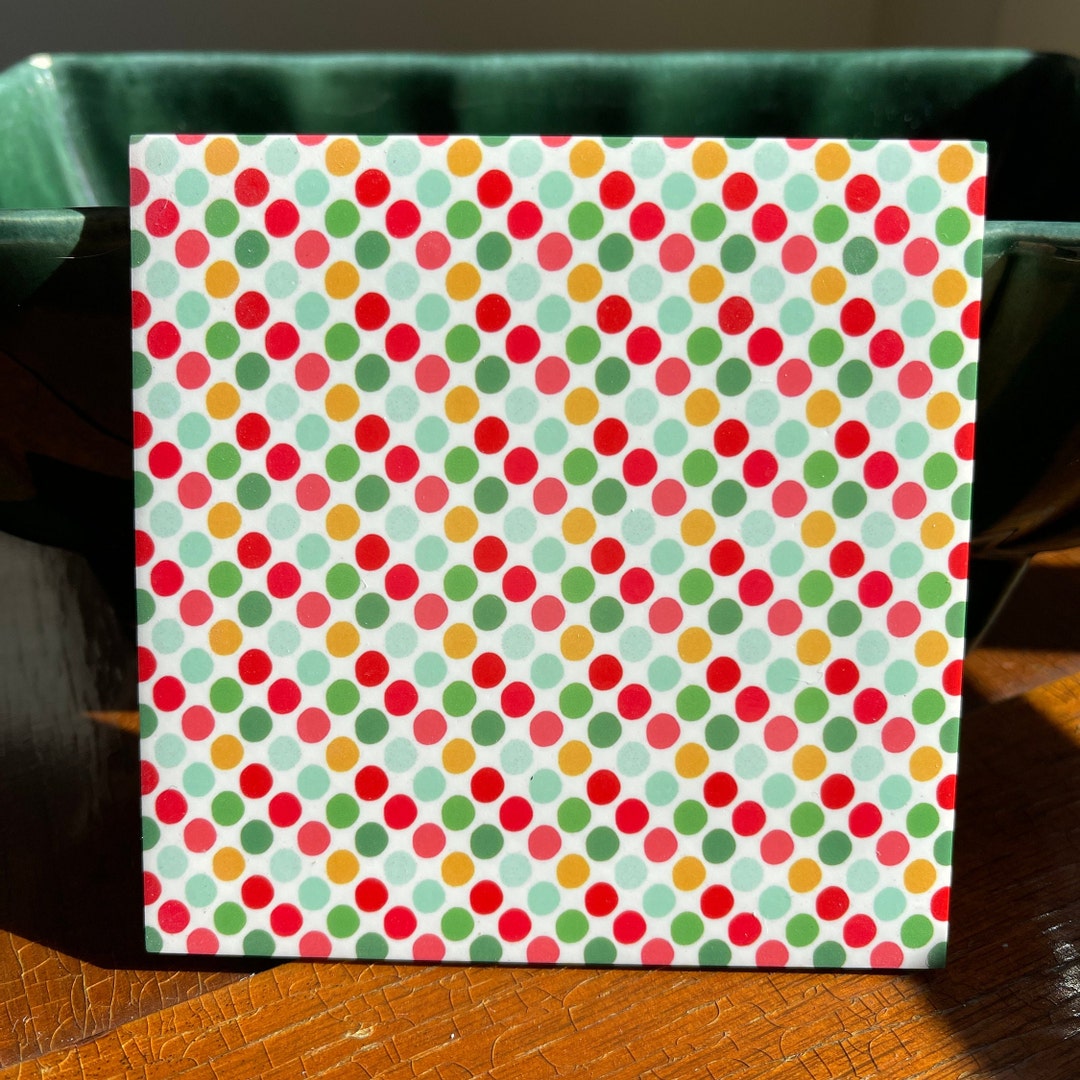 Christmas Dots Patterned Acrylic for Laser Cuttinggreat for - Etsy