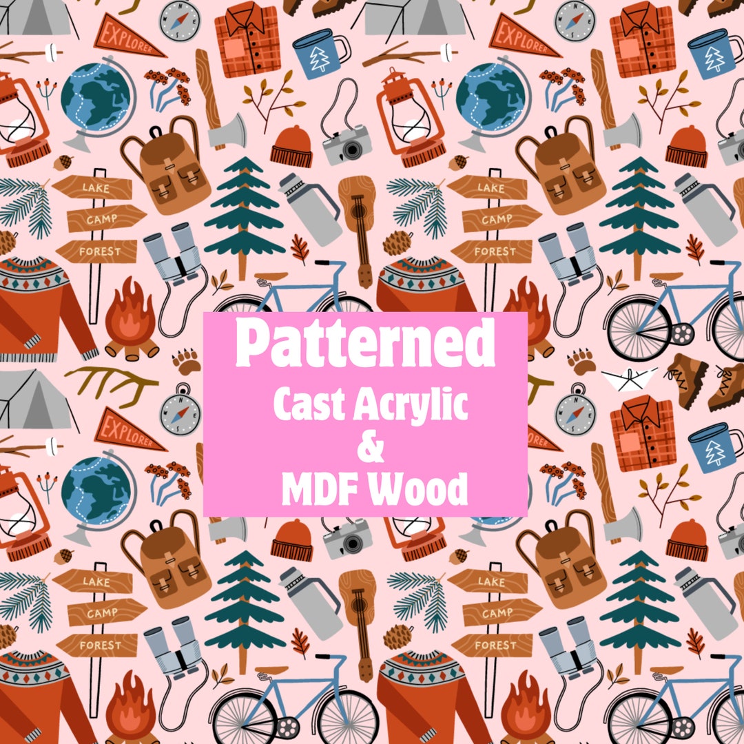 Patterned Acrylic and MDF Sheets Perfect for Jewelry, Earrings or Cup ...