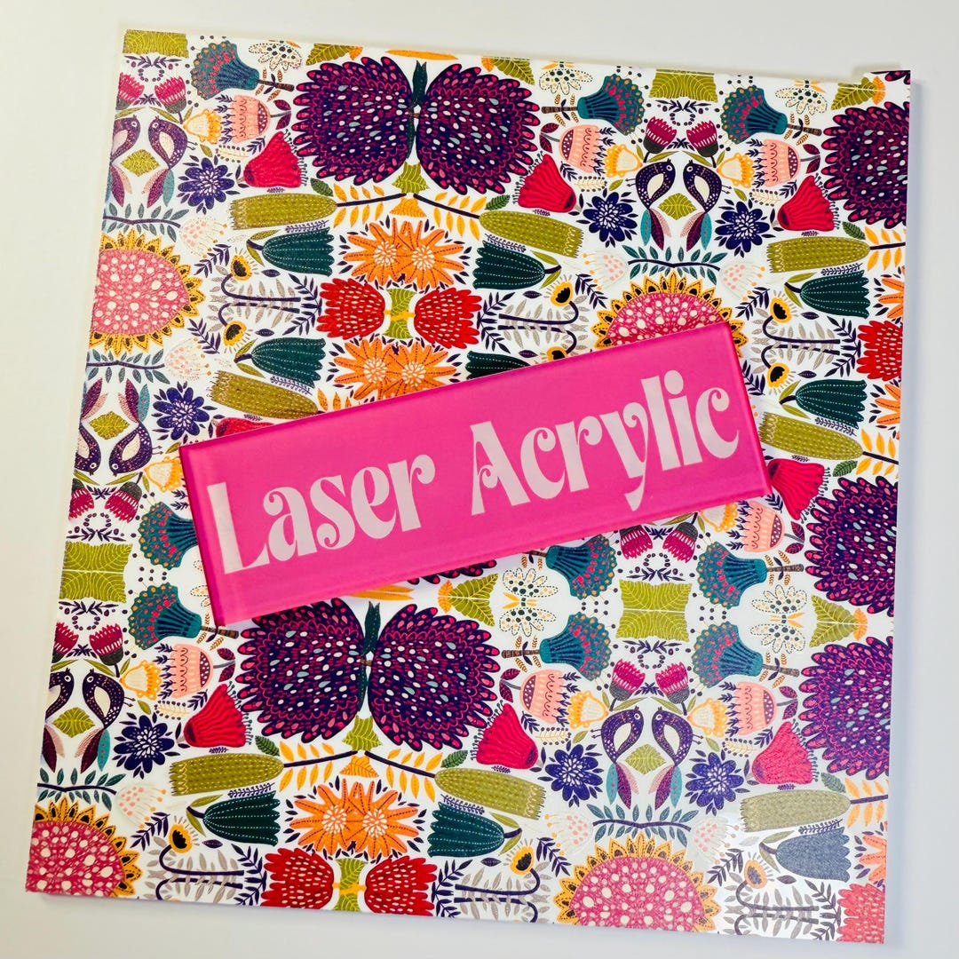 Patterned Acrylic for Laser Cutting--great for Earrings/toppers-cast ...