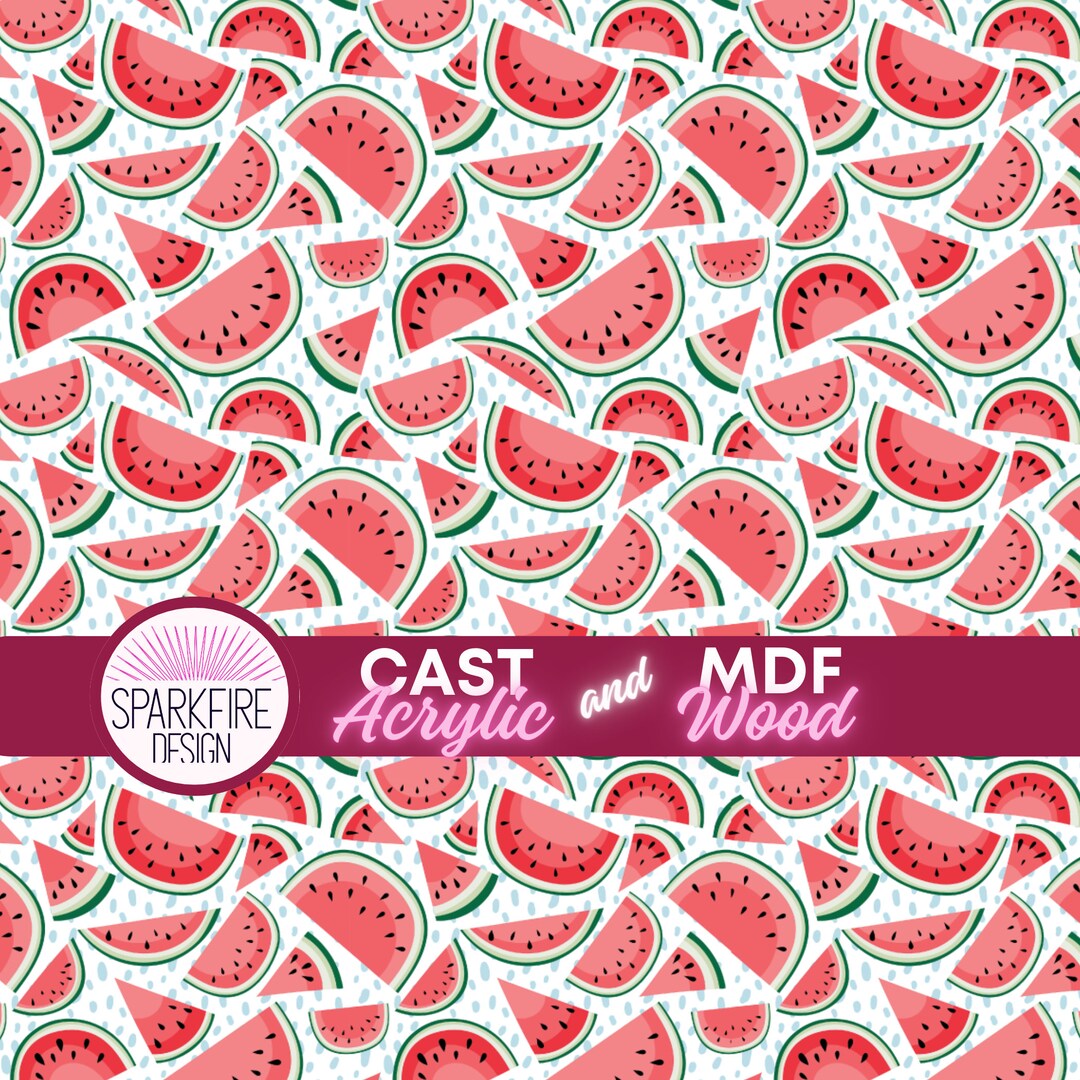 Watermelon Patterned Acrylic Sheet, Laser Acrylic Sheet, MDF Sheets for ...