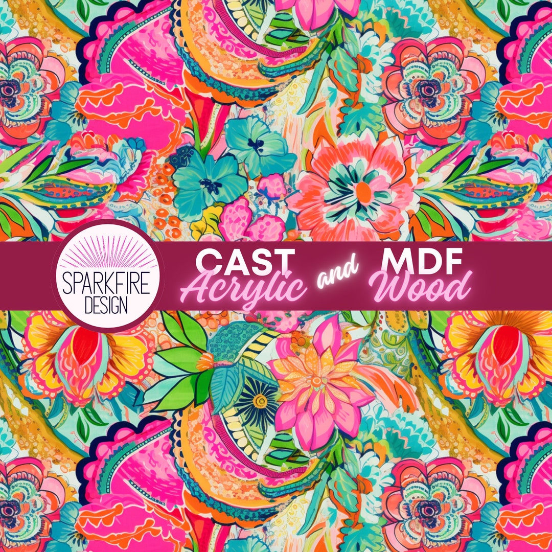 Preppy Patterned Acrylic and MDF Sheets Perfect for Jewelry, Earrings ...