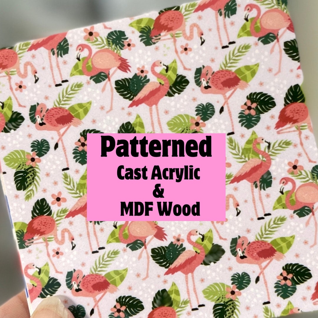 Patterned Acrylic and MDF Sheets Perfect for Jewelry, Earrings or Cup ...