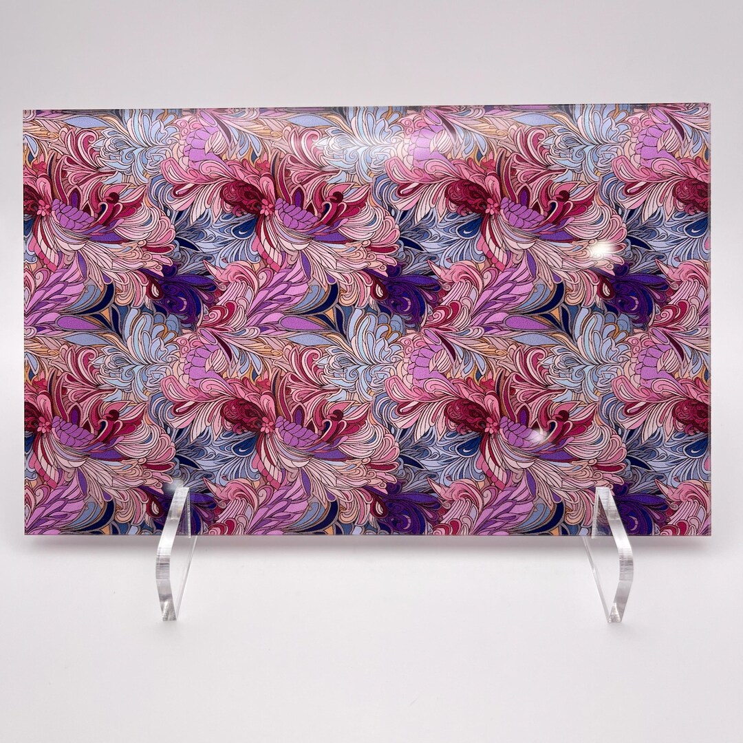 Purple Swirl Acrylic Sheet, Laser Patterned Acrylic Sheet, 3mm Acrylic ...