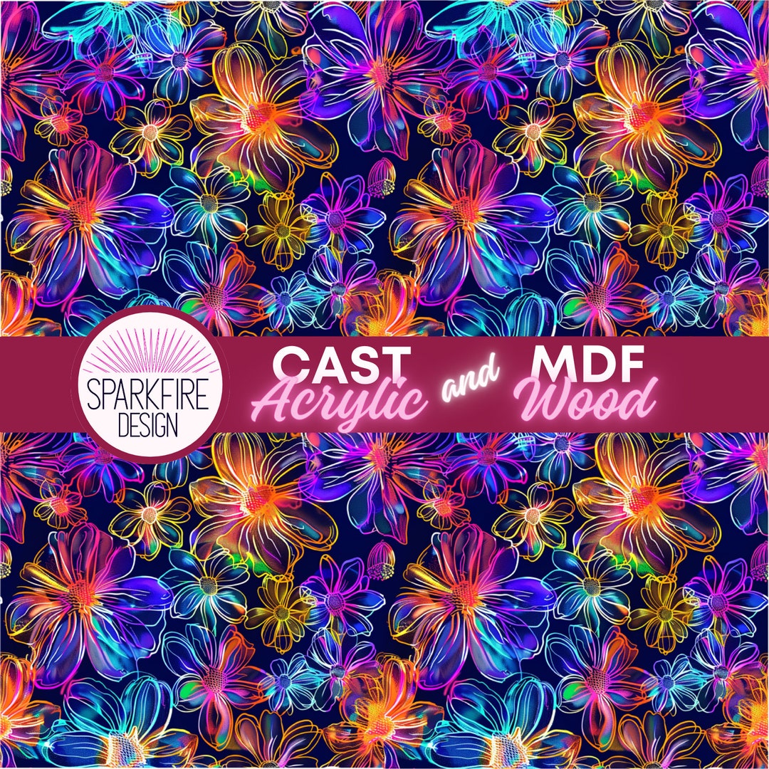 Patterned Acrylic and MDF Sheets Perfect for Jewelry, Earrings or Cup ...