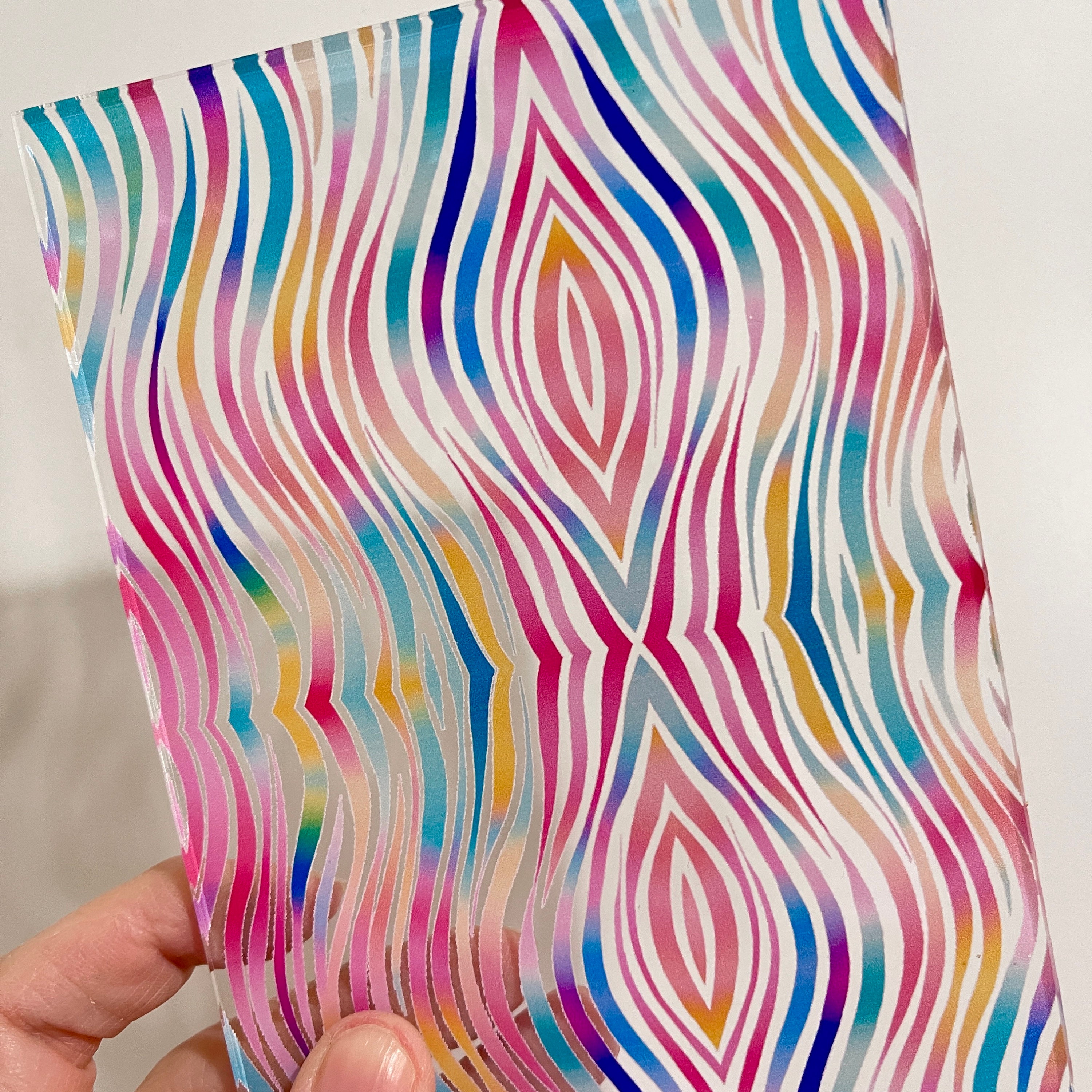 Clear Core Scattered One Sided UV Printed Acrylic for Lasers for ...