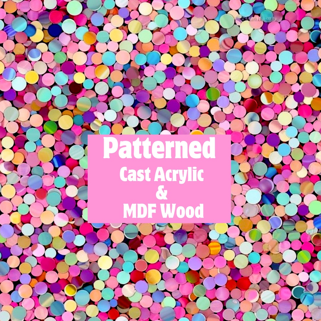 Patterned Acrylic and MDF Sheets Perfect for Jewelry, Earrings or Cup ...