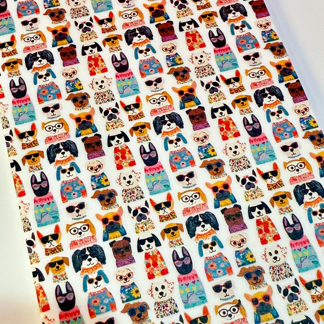 Dog Laser Acrylic Sheet-patterned Acrylic-cute Dogs With Sunglasses ...