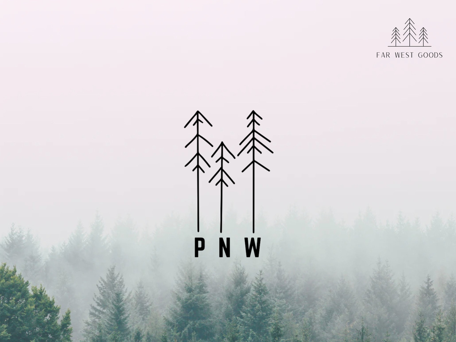 PNW Vinyl Decal Pacific Northwest Pine Tree Car Laptop - Etsy