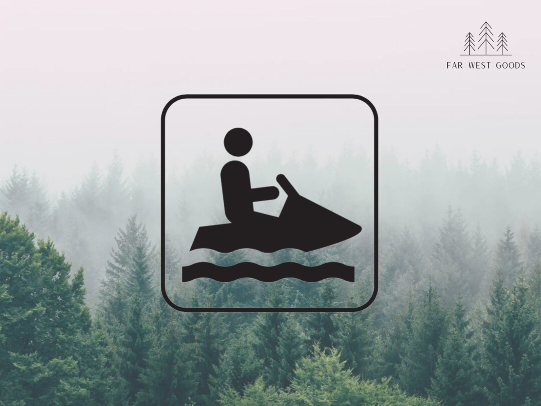 Personal Watercraft Decal: National Parks Recreation Icon - Etsy