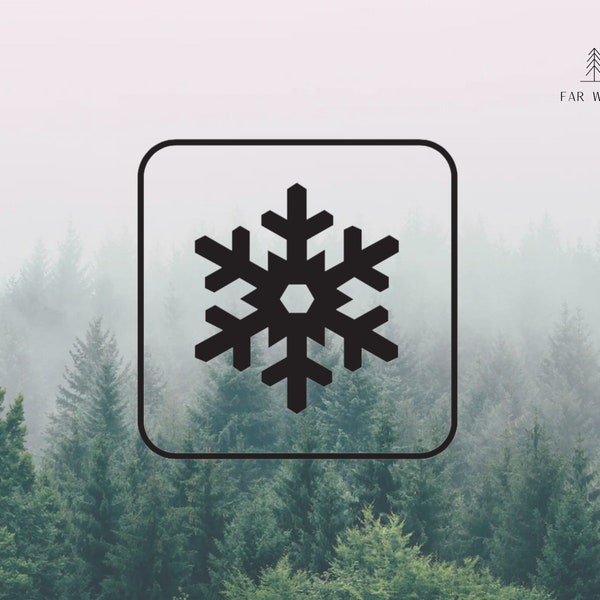 Snowflake Car Decal - Etsy