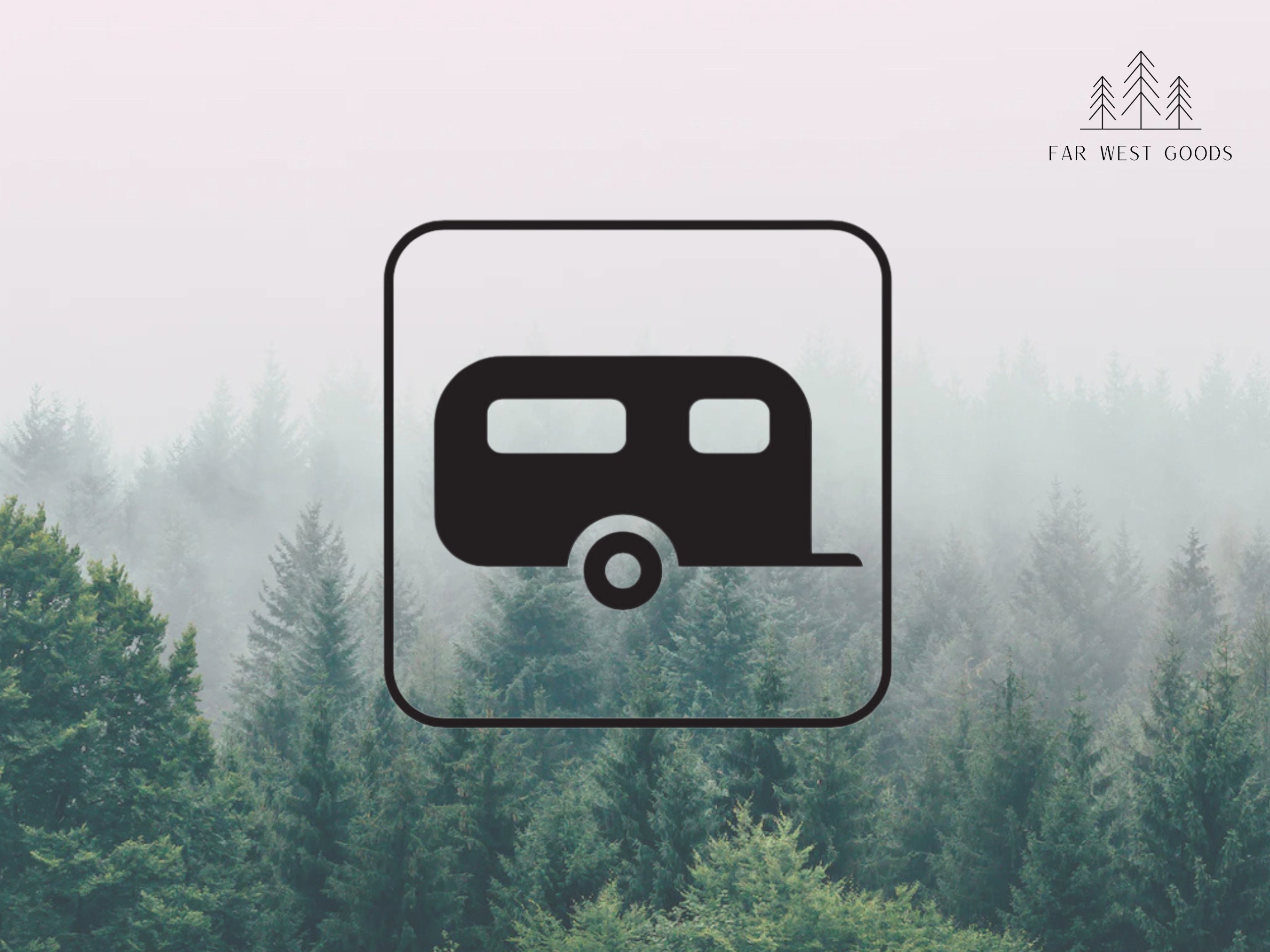 Camping Tent, Rv Motorhome, Travel Trailer Vinyl Decal, National Parks ...