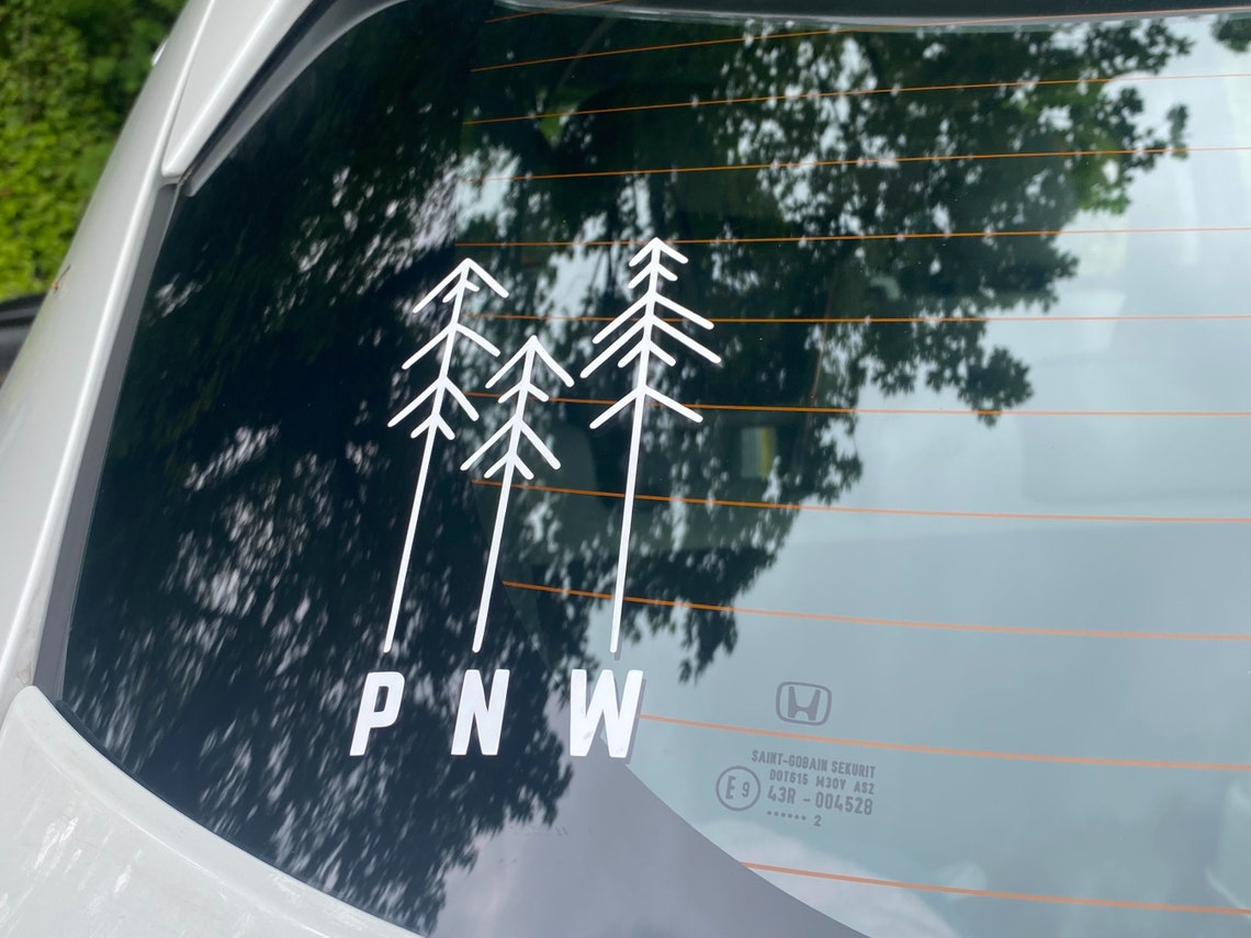 PNW Vinyl Decal - Pacific Northwest - Pine Tree - Car - Laptop ...