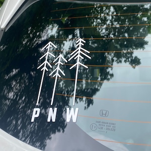 PNW Vinyl Decal - Pacific Northwest - Pine Tree - Car - Laptop ...