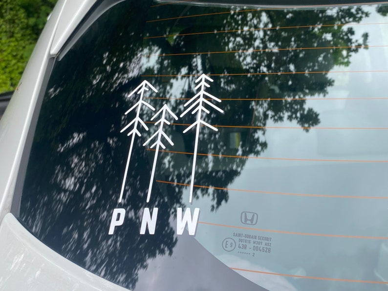 PNW Vinyl Decal Pacific Northwest Pine Tree Car Laptop - Etsy