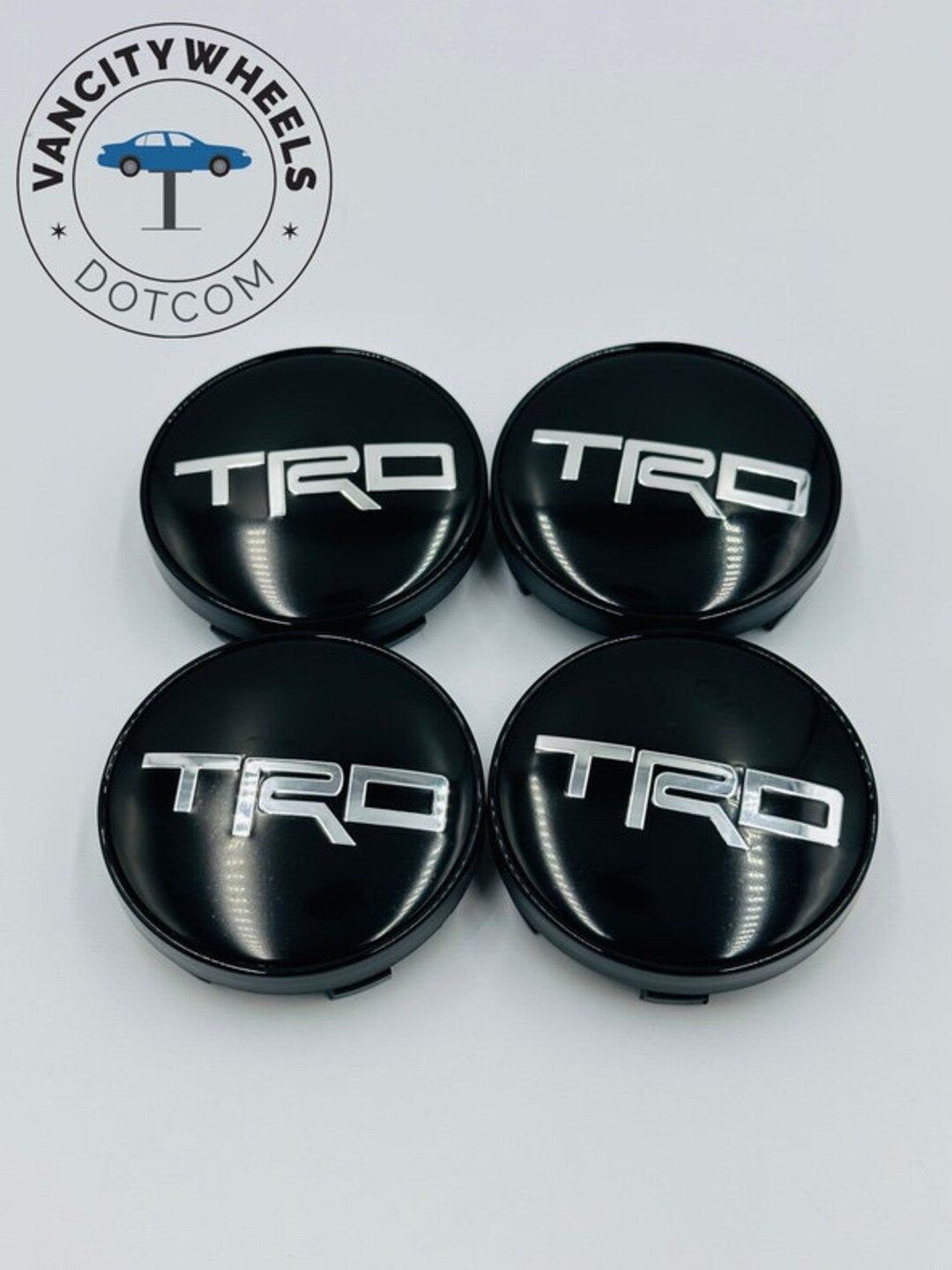 4pcs 60MM Black/silver Color Toyota TRD Logo Car Wheel Center Cap Cover ...