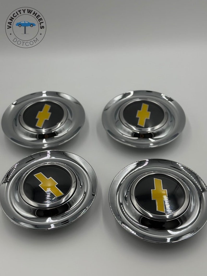 Chevrolet Logo Floating Caps in Chrome Color, Chrome Floating Wheel ...