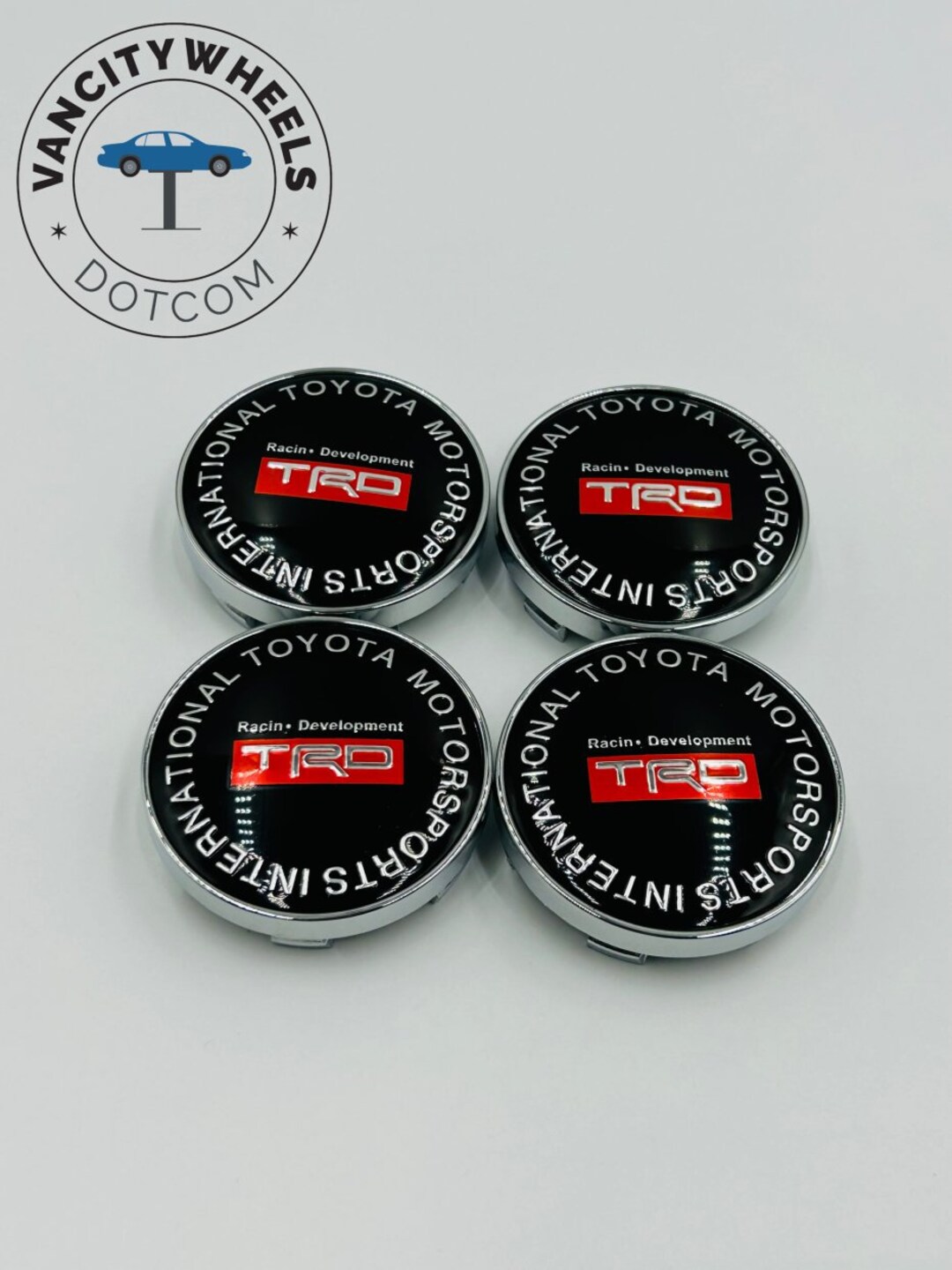 4pcs 60MM Red/black Color Toyota TRD Logo Car Wheel Center Cap - Etsy