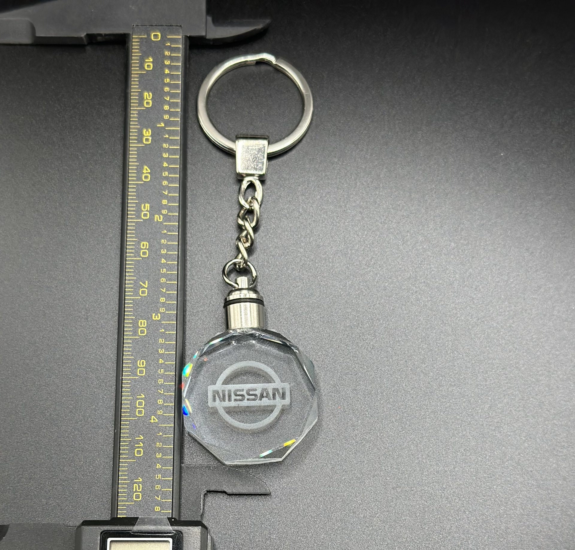 Nissan Logo Multicolor LED Crystal Light Cute Keychain Gift - Etsy