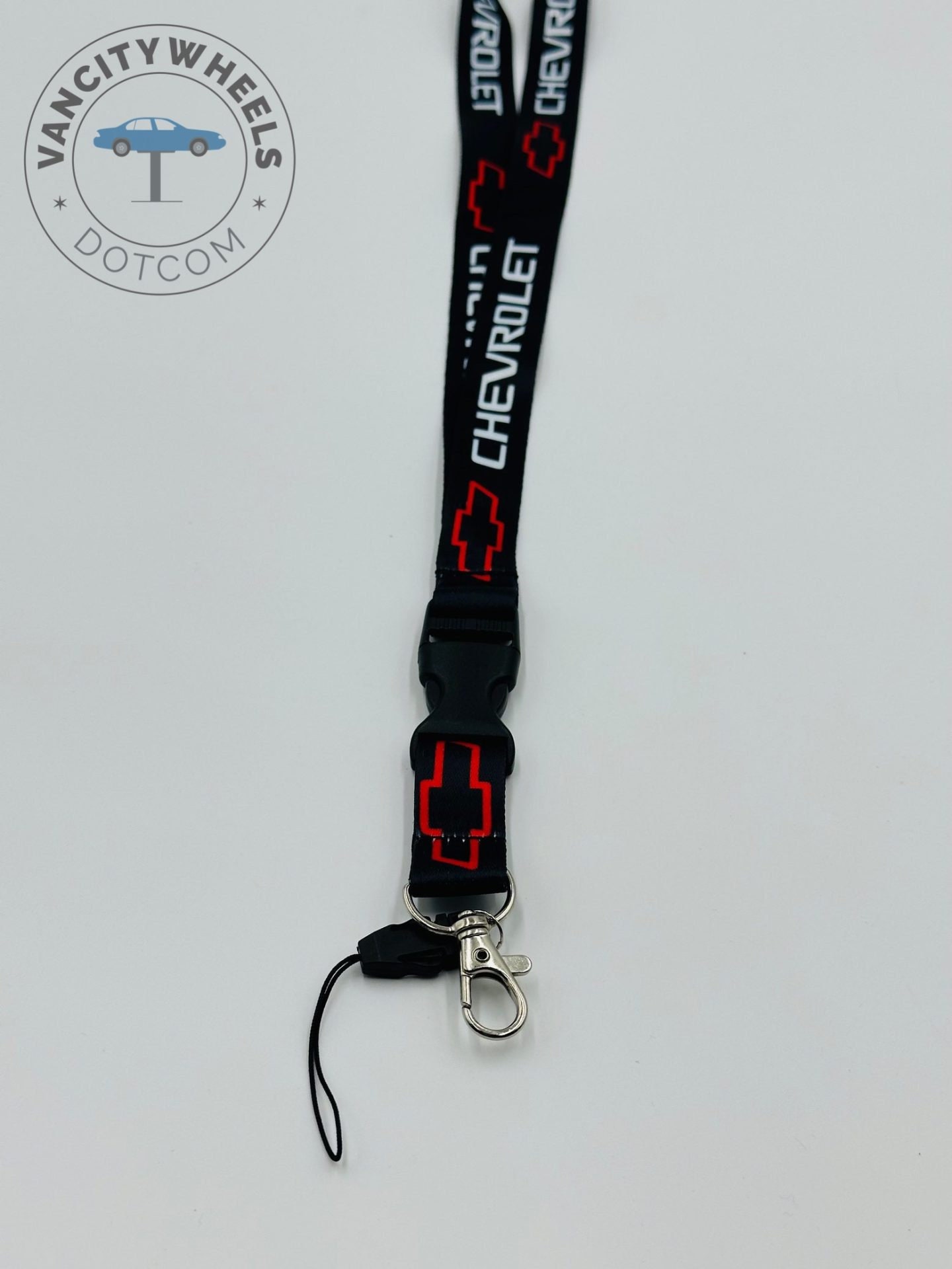 Chevrolet Logo Emblem Nameplate, Black Chevrolet Lanyard for Keys ID ...