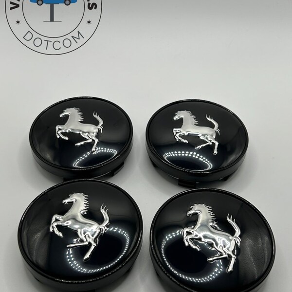 Black Ferrari Center Cap Emblem - Etsy