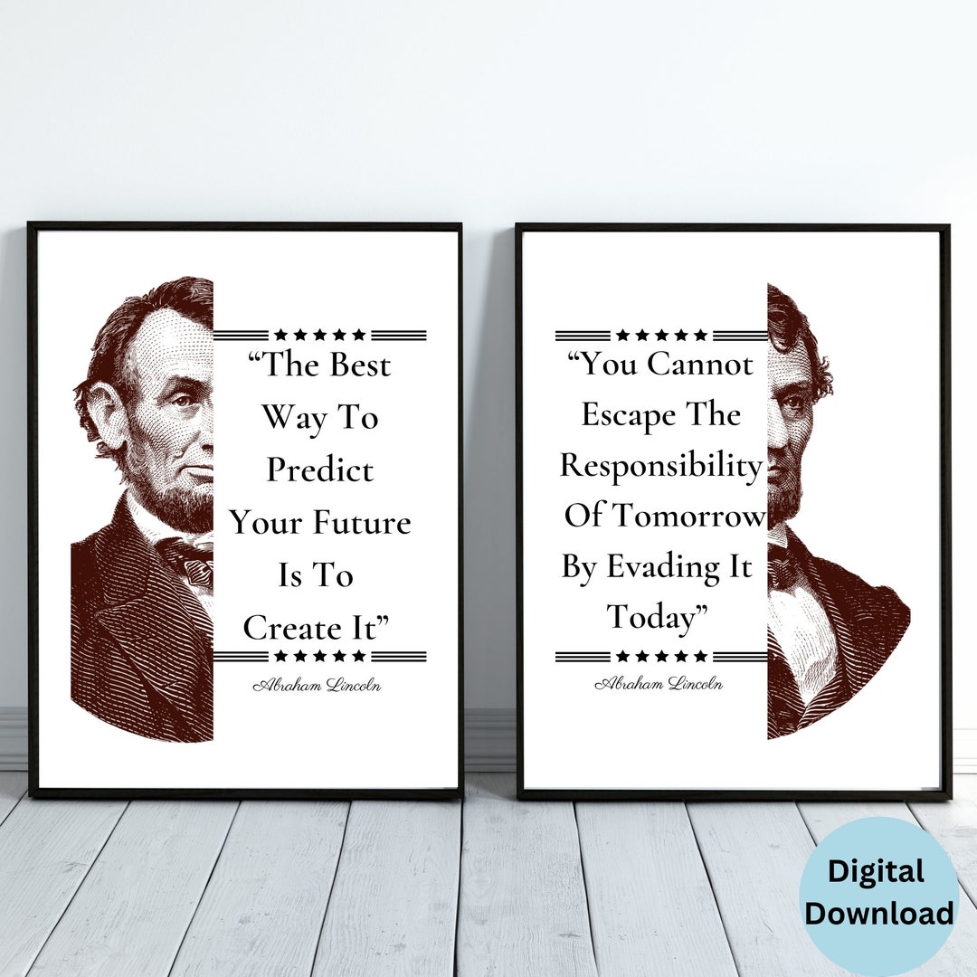 Abraham Lincoln Quote, Abraham Lincoln Poster, Abraham Lincoln Print ...